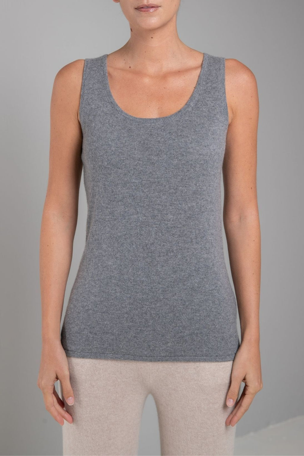 Women's recycled cashmere tank | TSE